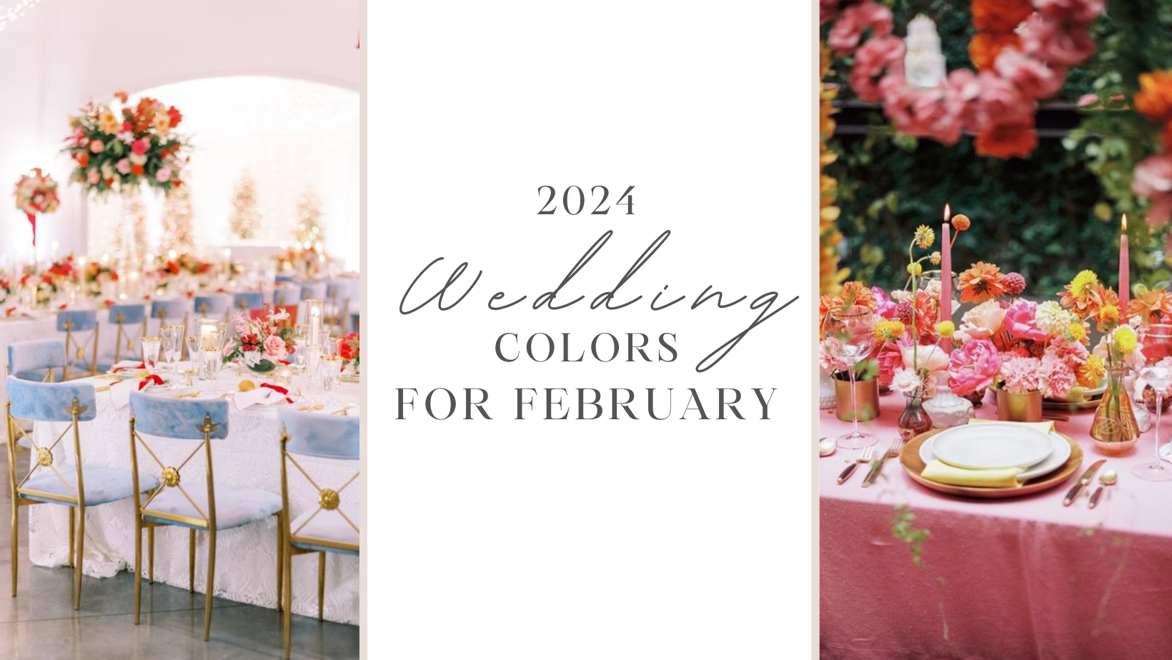 2024 Wedding Colors for February