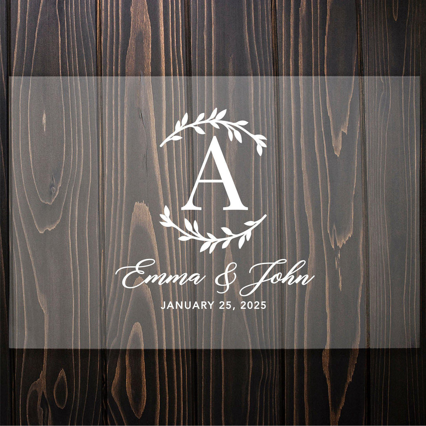 Acrylic Custom Rustic Fall Wedding Signs, 16 x 24 Inches