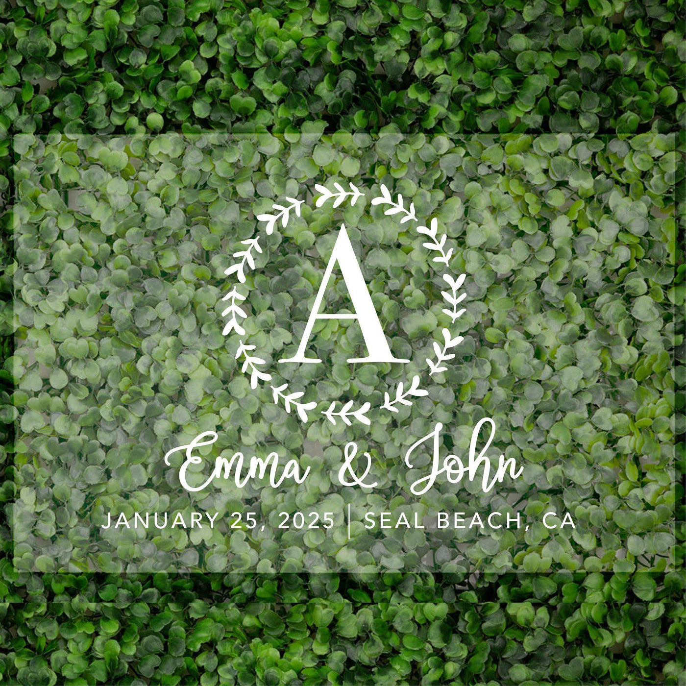 Acrylic Custom Rustic Fall Wedding Signs, 16 x 24 Inches