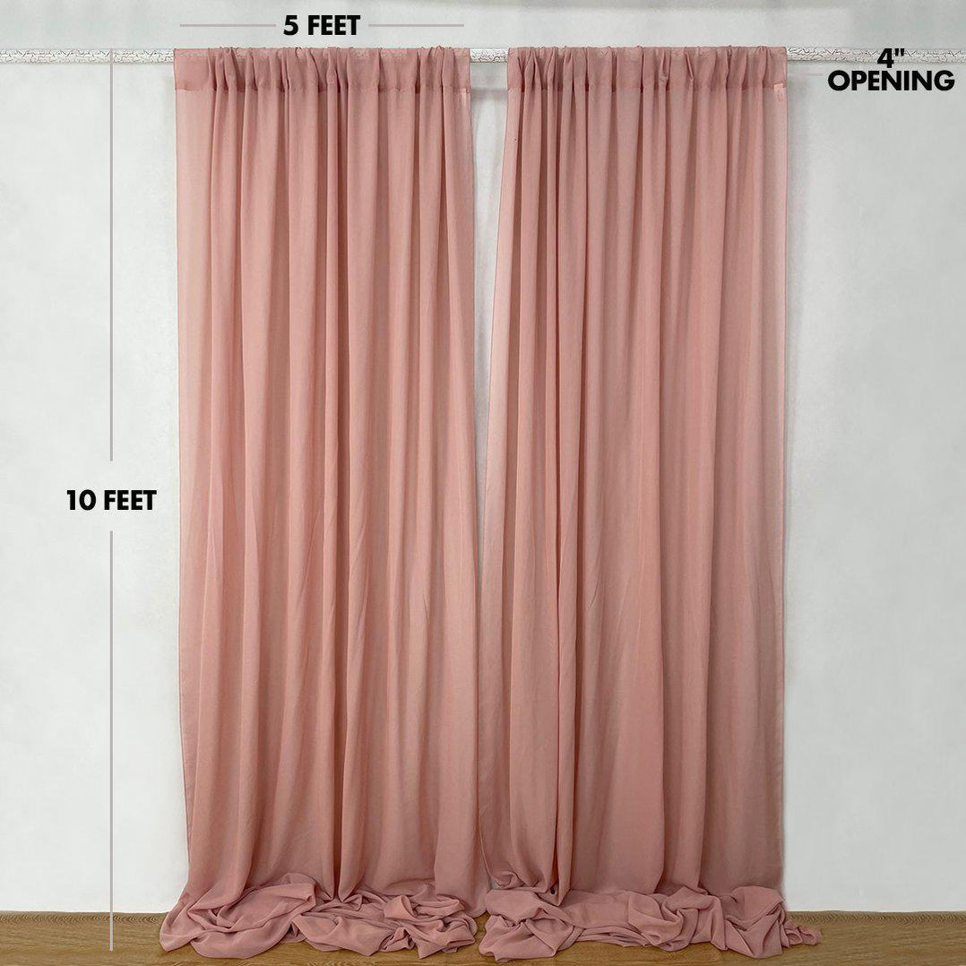 Chiffon Backdrop Wedding Curtains