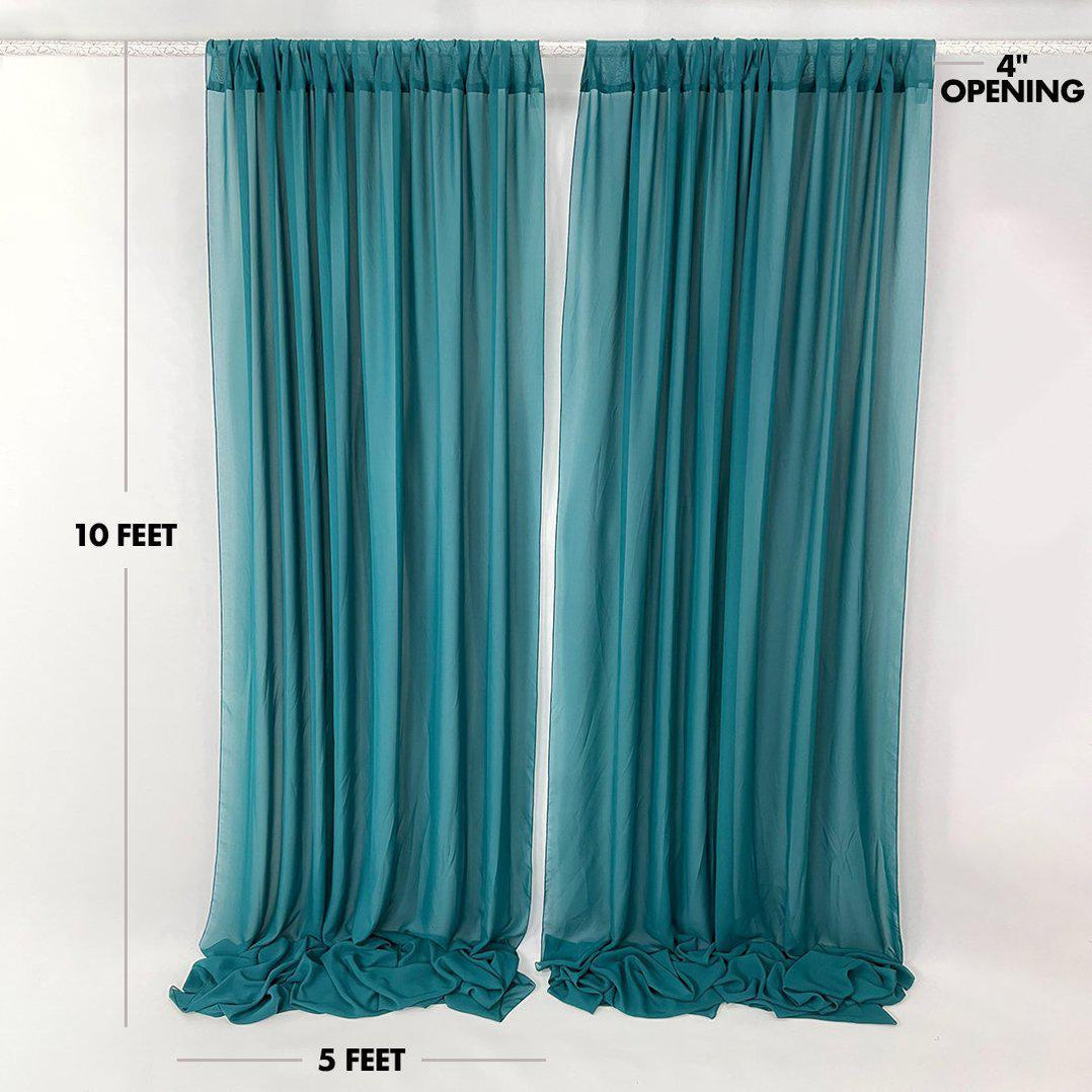 Chiffon Backdrop Wedding Curtains