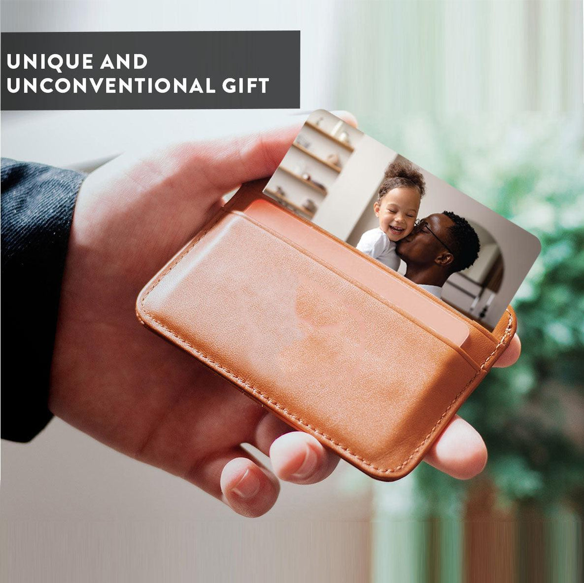 Custom Metal Wallet Photo Card Two Sides Custom Picture, Text, or Quot