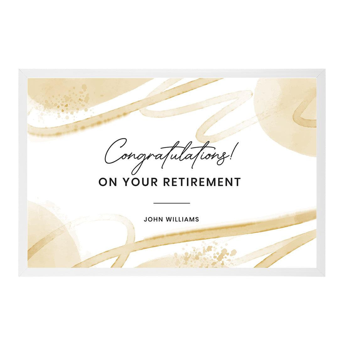 Custom Retirement Signature Frame Guest Book Alternative, Set of 1