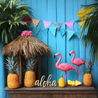 Laser Cut Wood Scripted Aloha Bar Sign