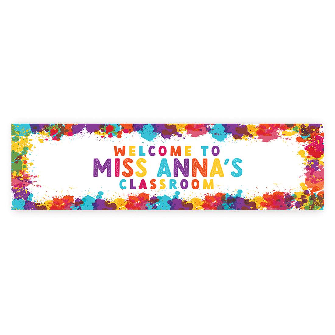 Set Of 1 Custom 13x48 Classroom Door Sign Welcome Sign Classroom De