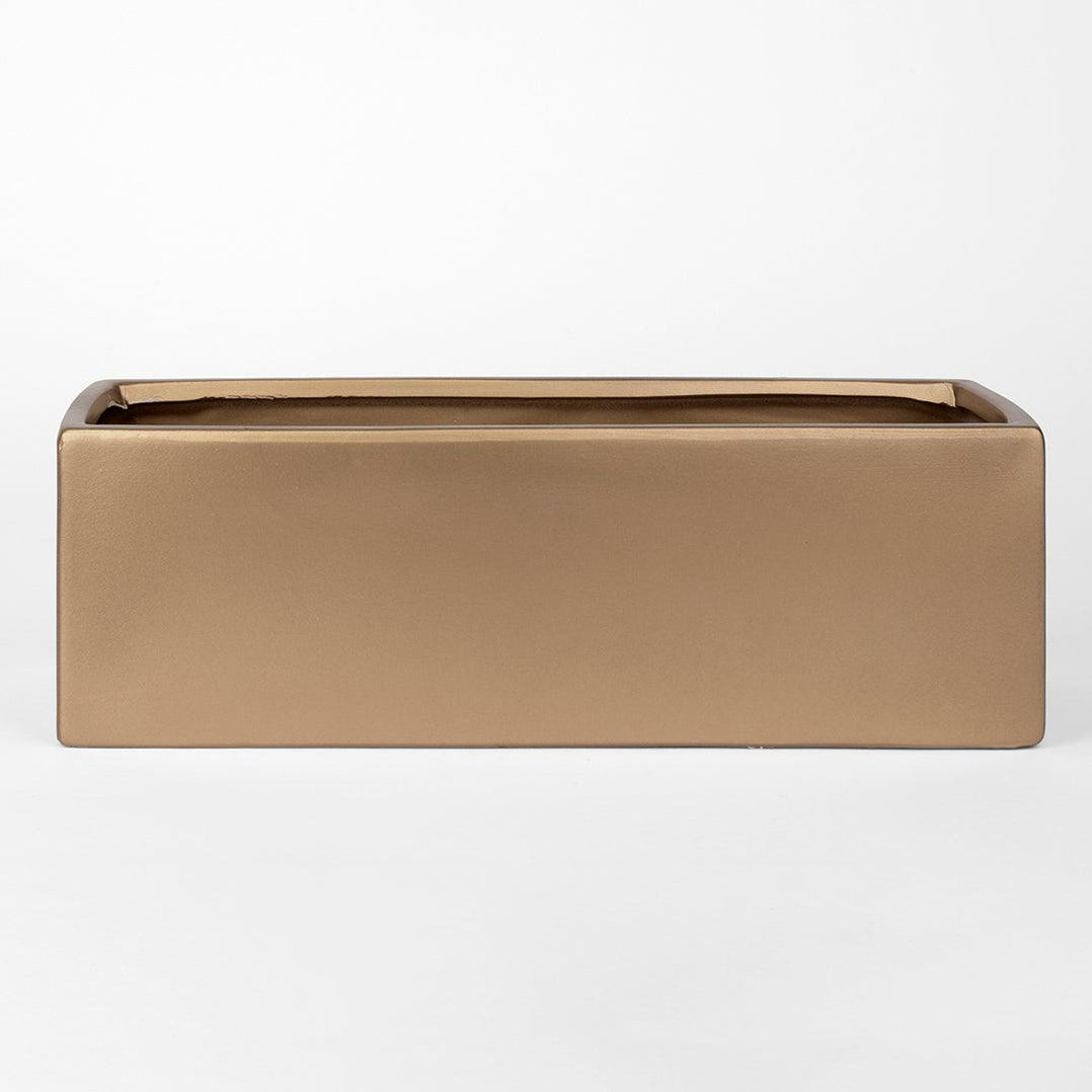 Set of 2 Ceramic Rectangular Vase