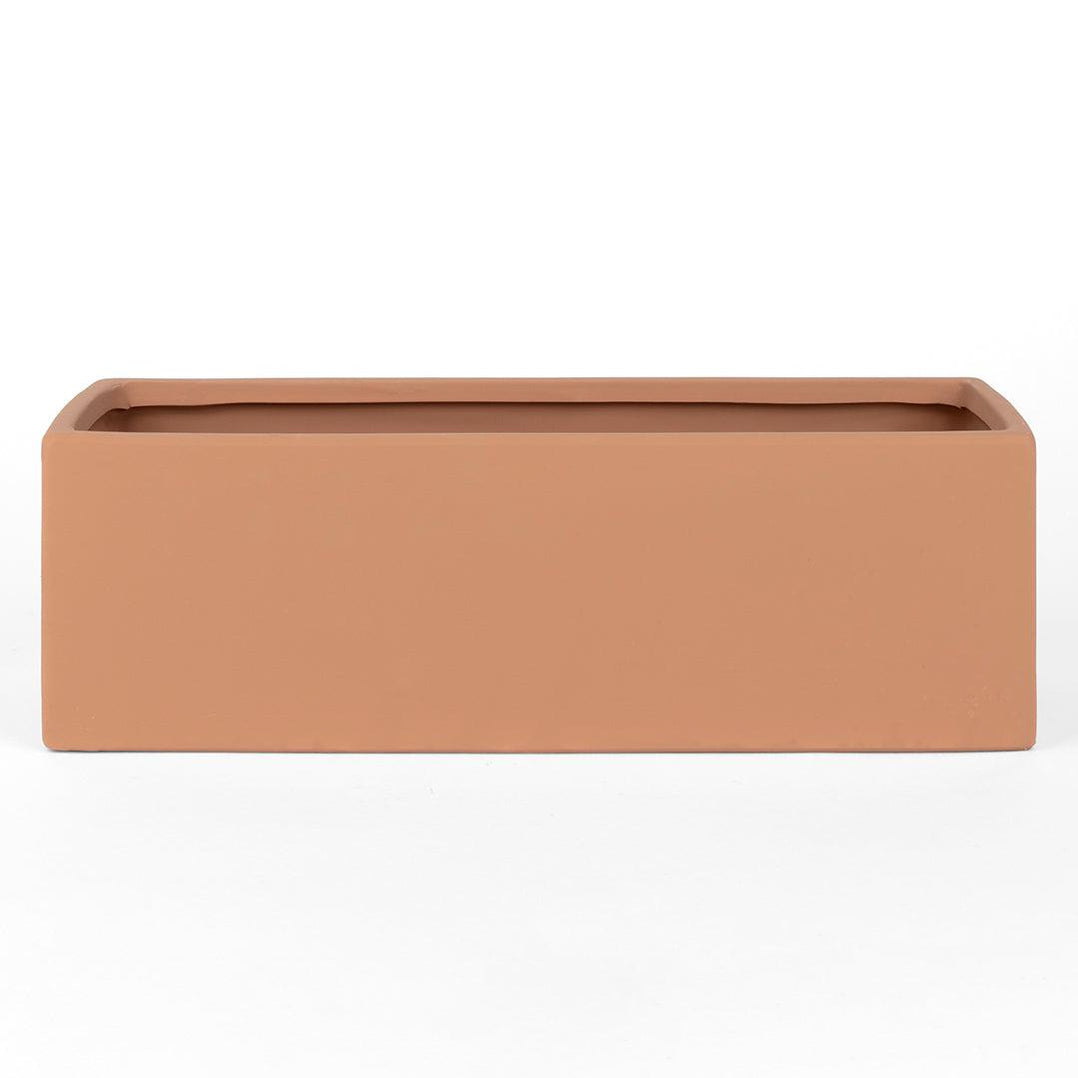 Set of 2 Ceramic Rectangular Vase