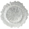 Set of 4 Flora Glass Charger Plates