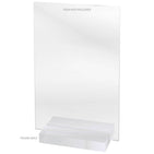 Set of 6 Clear Acrylic Base Stands 3" x 3.5"