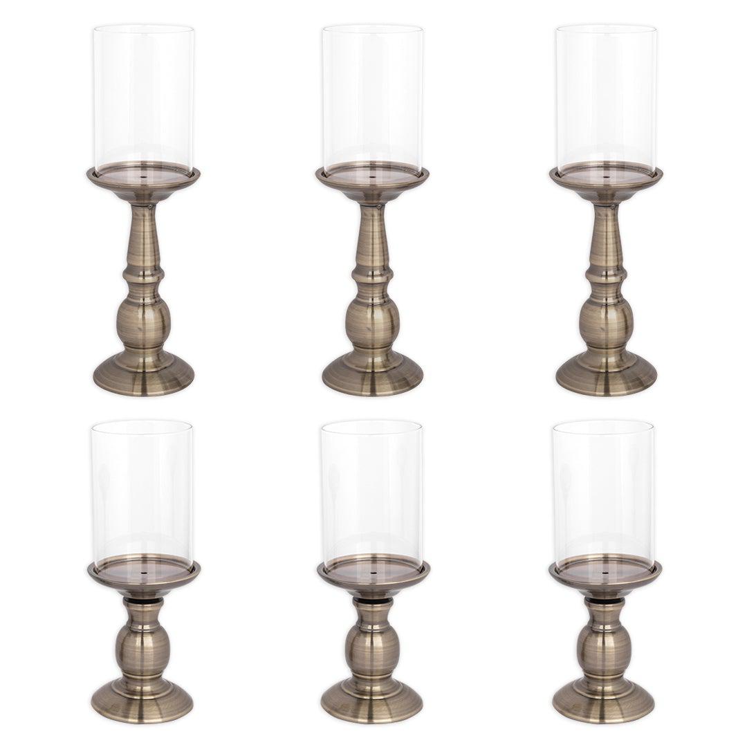 Glass pillar candle holders wholesale store