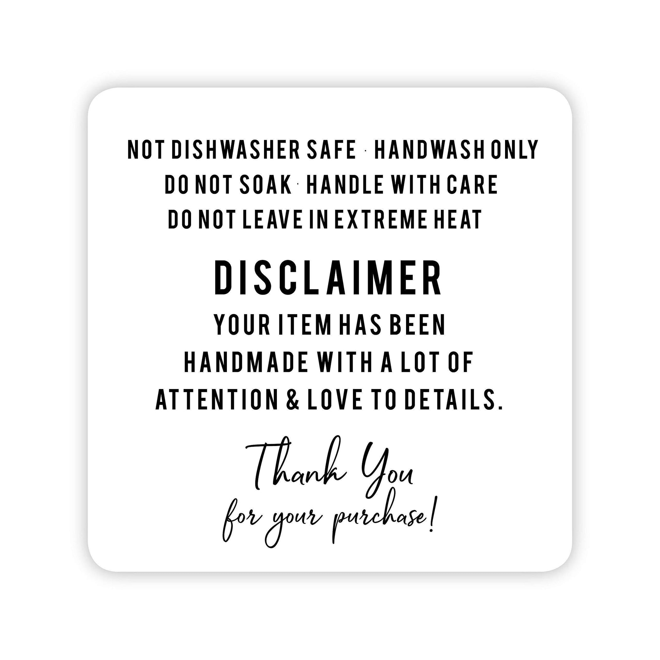 2-Inch Square Small Business Sticker Labels