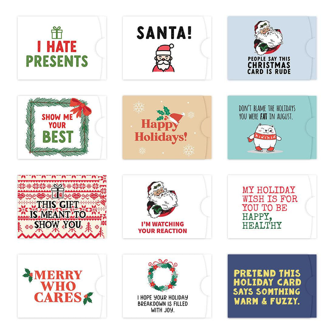 Christmas Gift Card Holder Assortment Stocking Stuffers
