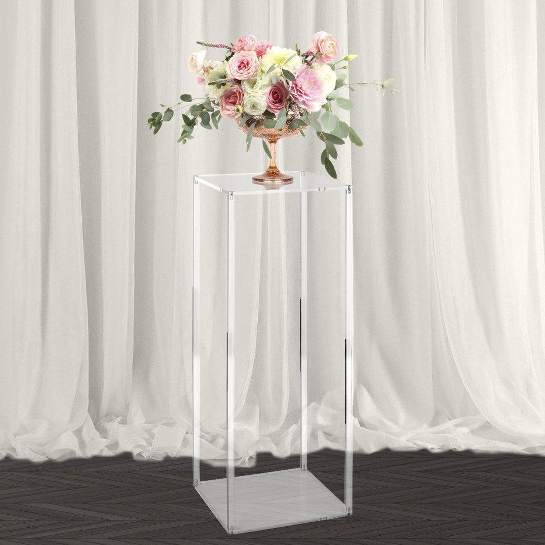 Clear Acrylic Floral Stand, Set of 1