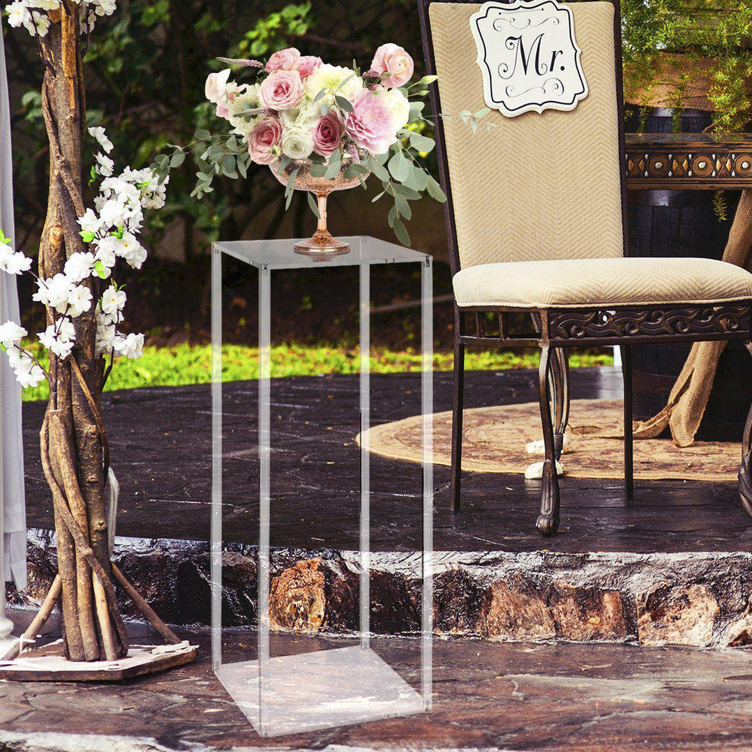 Clear Acrylic Floral Stand, Set of 1