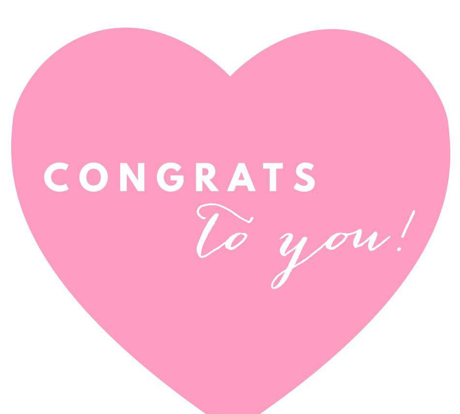 Congrats to you! Heart Gift Tags, Chic Style