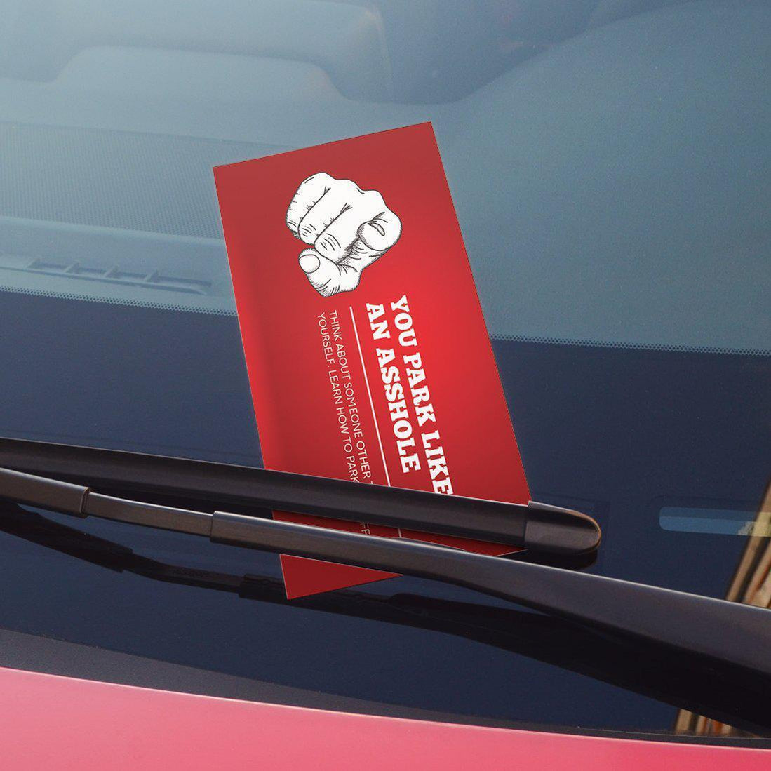 Funny Bad Parking, Prank Driving Fake Ticket Violation Gag Note