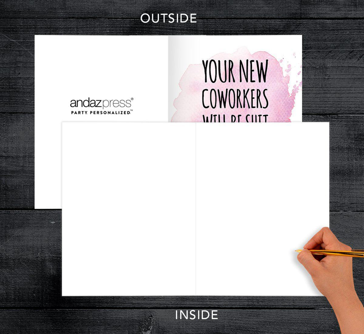 Funny Farewell Jumbo Card Blank Goodbye Greeting Card with Envelope