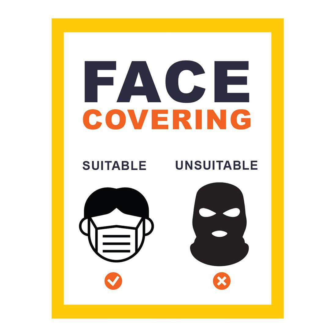 Funny Social Distancing Signs, Humorous Face Mask Required Rectangle B