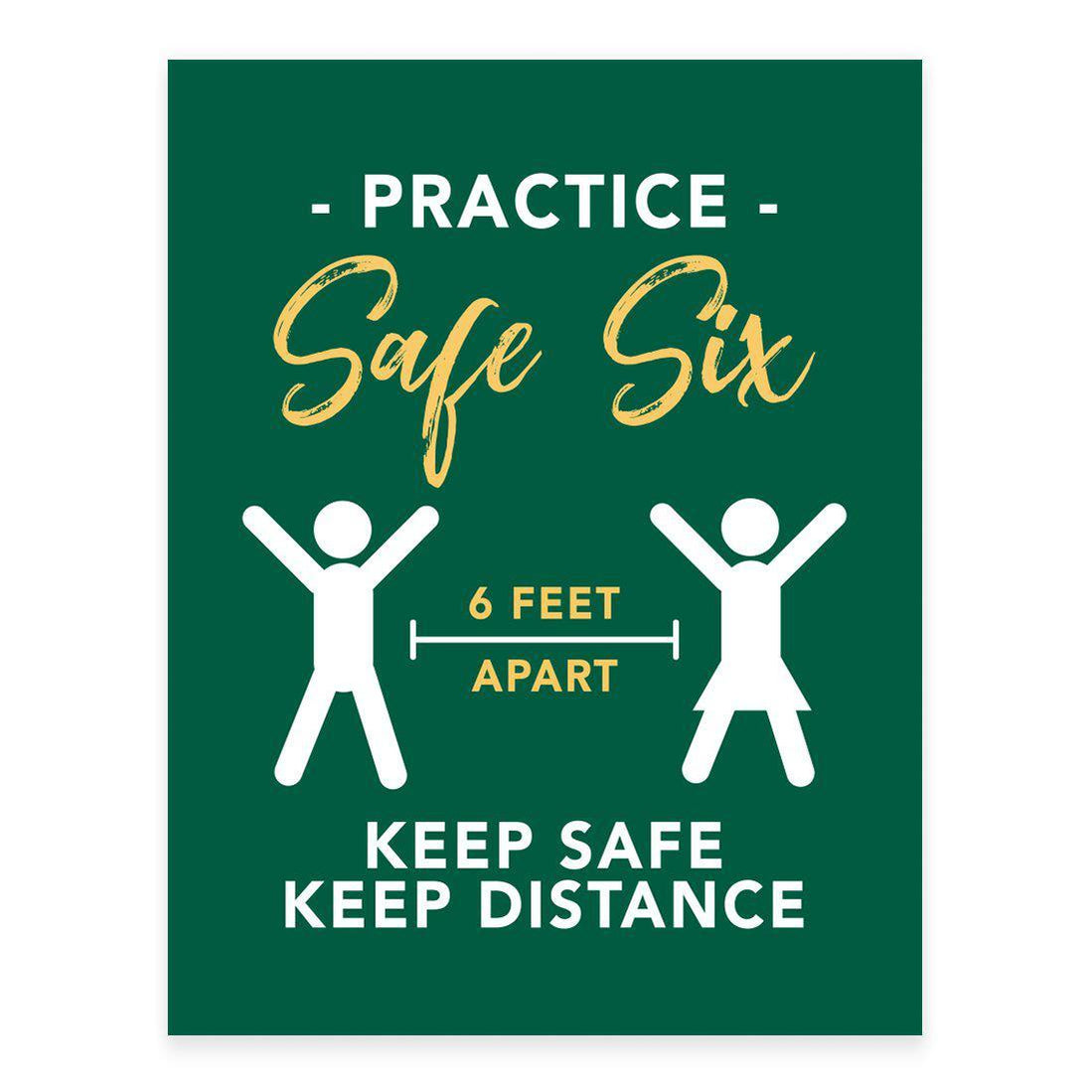 Funny Social Distancing Signs, Humorous Face Mask Required Rectangle B