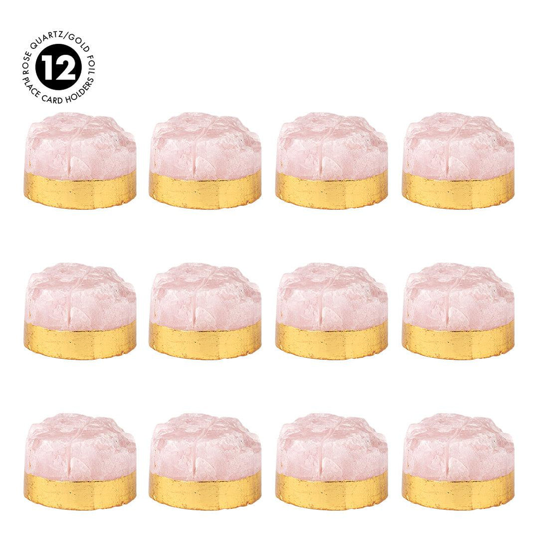 Gemstone Placecard Holders, Geode Stones Table Number Holders