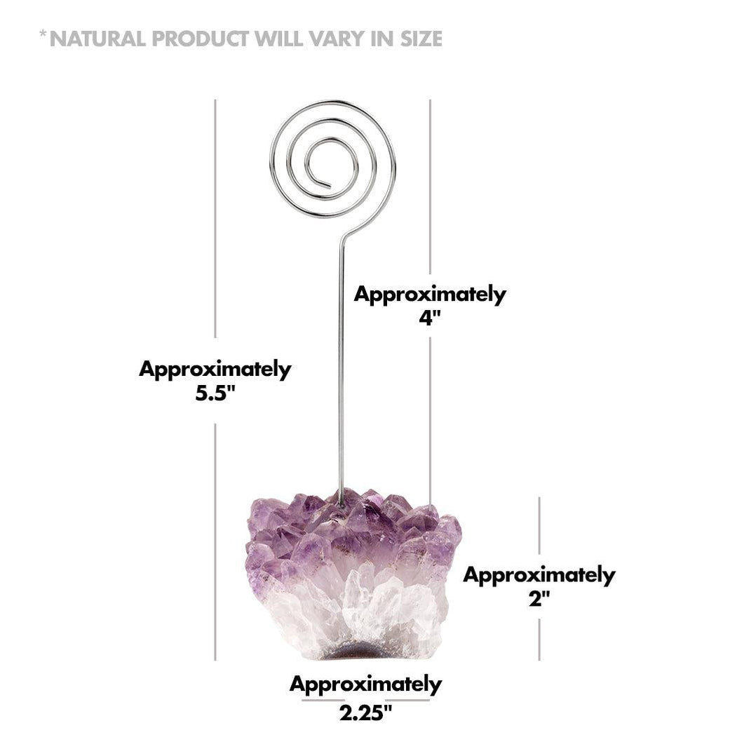 Gemstone Placecard Holders, Geode Stones Table Number Holders