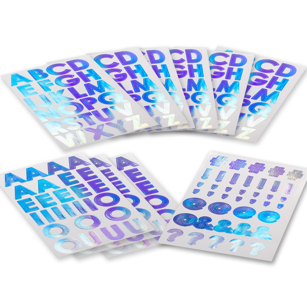 Holographic Alphabet Sticker Letters