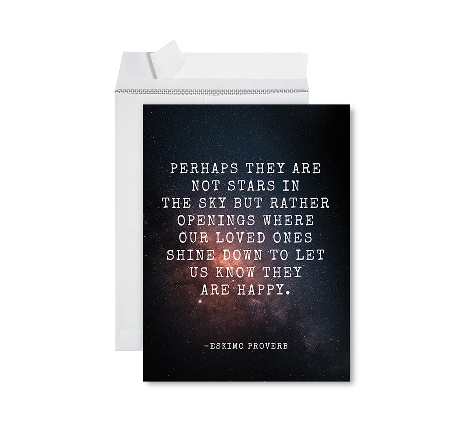 Jumbo Sympathy Card with Envelope, Premium Condolences Card with Big B