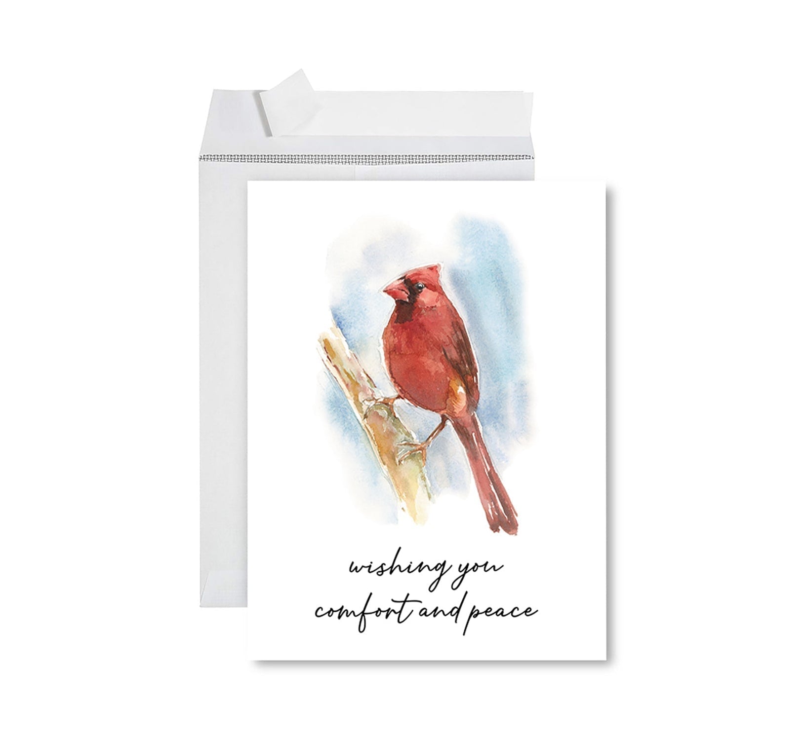 Jumbo Sympathy Card with Envelope, Premium Condolences Card with Big B