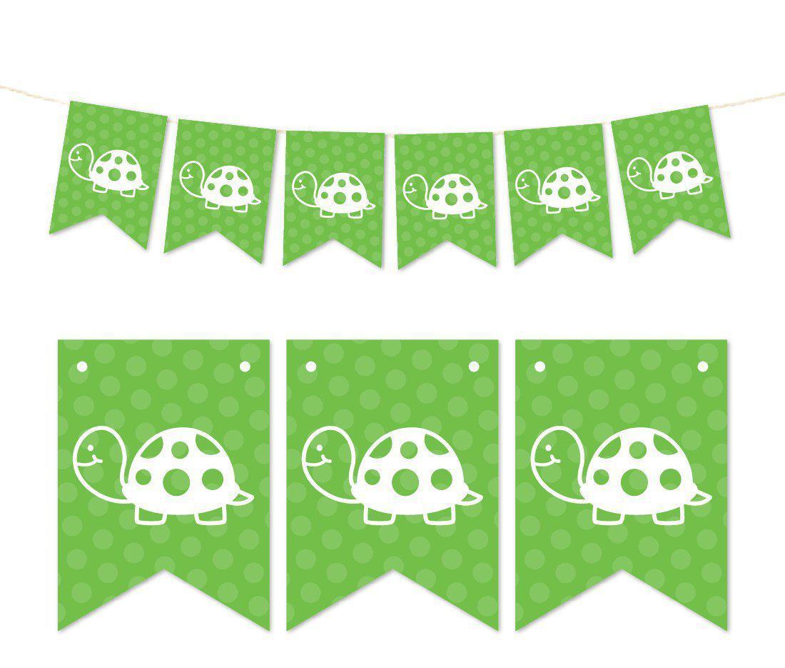Pennant Party Banner Turtle
