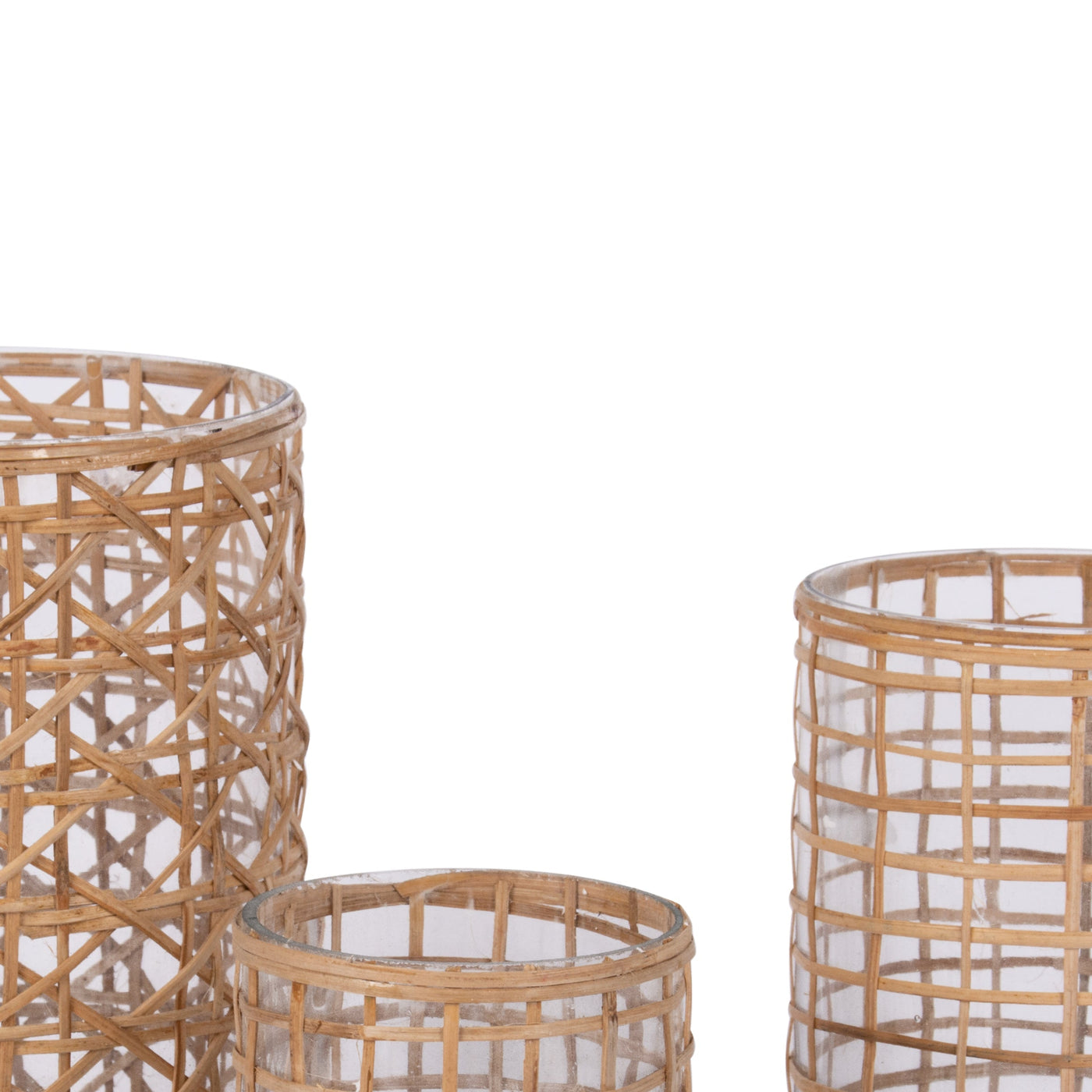 Rattan Votive Candle Holders